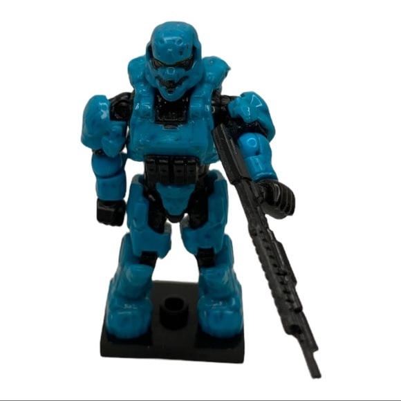 Mega Bloks | Toys | Halo Mega Bloks Charlie Series Cyan Spartan Soldier ...